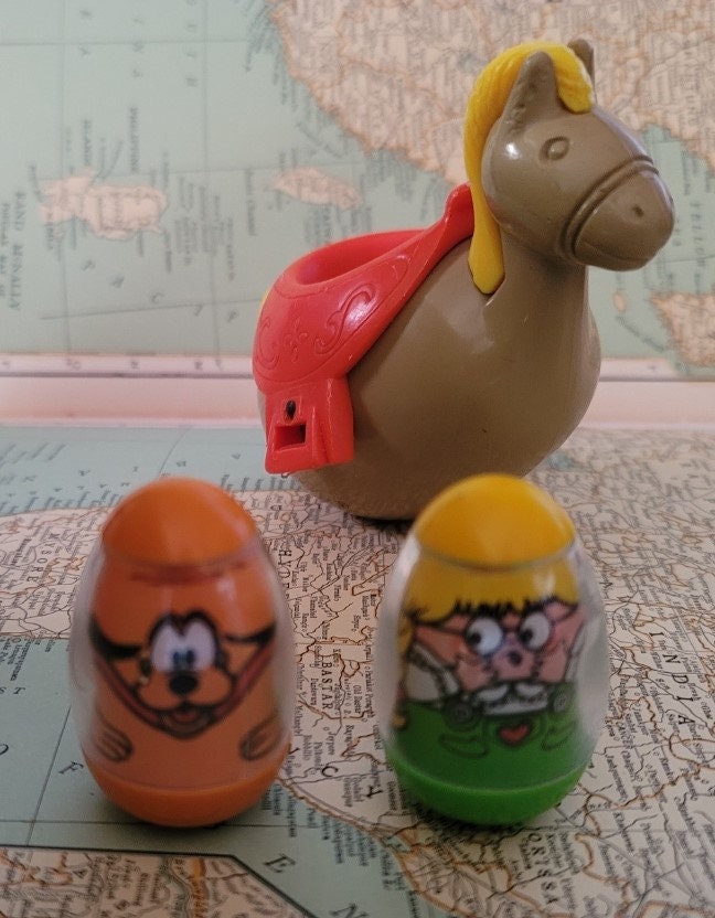Vintage Weebles Wobble but They Don't Fall Down Pluto and Scared Girl ...