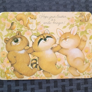 1980's Vintage Post Card Postcard Cute Animals Hallmark - Etsy