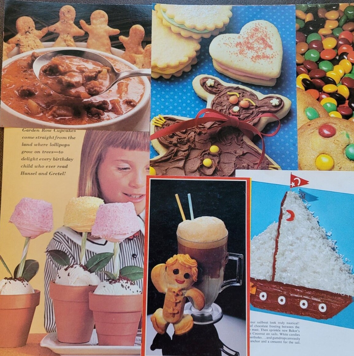 Vintage Kids Cooking Ephemera / Paper Cut Outs From Old Cookbooks ...