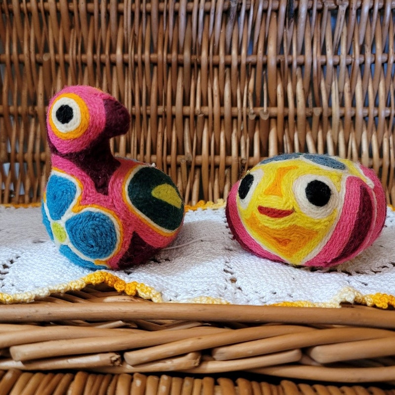 Vintage Huichol Yarn Art - Etsy