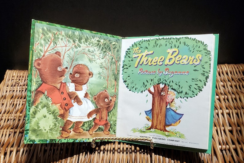 The Three Bears Tell-a-tale Book 1955 Whitman Publishing - Etsy