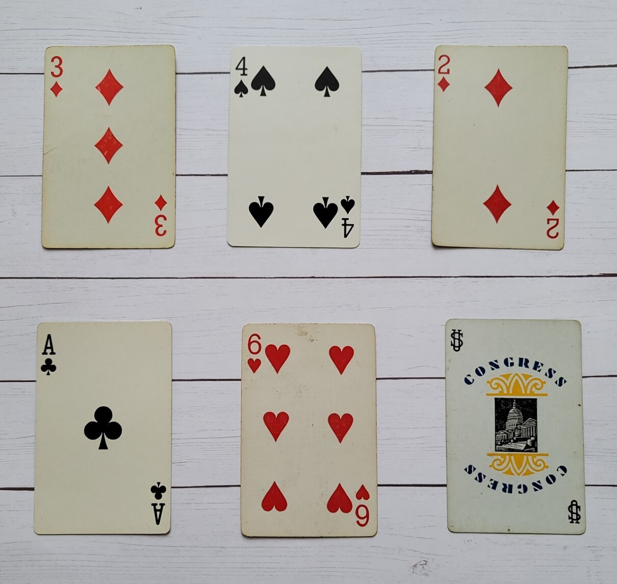 Six Floral Swap Cards / Playing Cards / Journal Embellishments ...