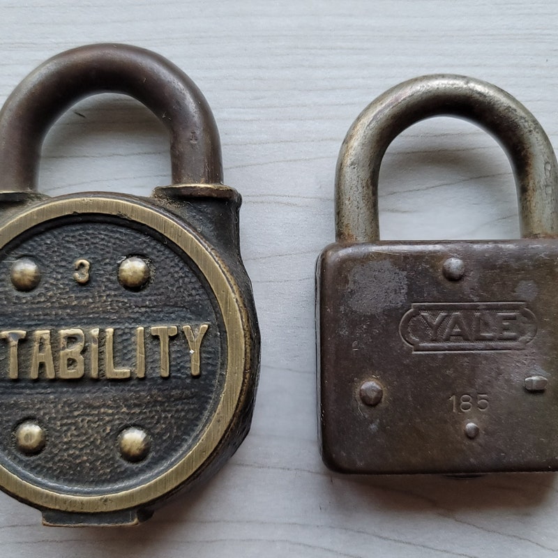 Vintage Padlocks - Etsy