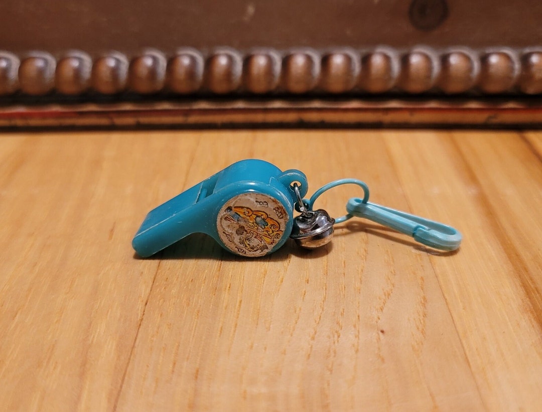Vintage Astro Boy Plastic Whistle 1980s With Bell and Clip Turquoise ...