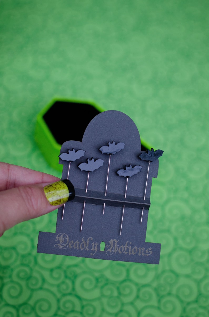 Deadly Notions Oops All Bats Bat Head Pins (set of 5) | Gifts for Bat ...
