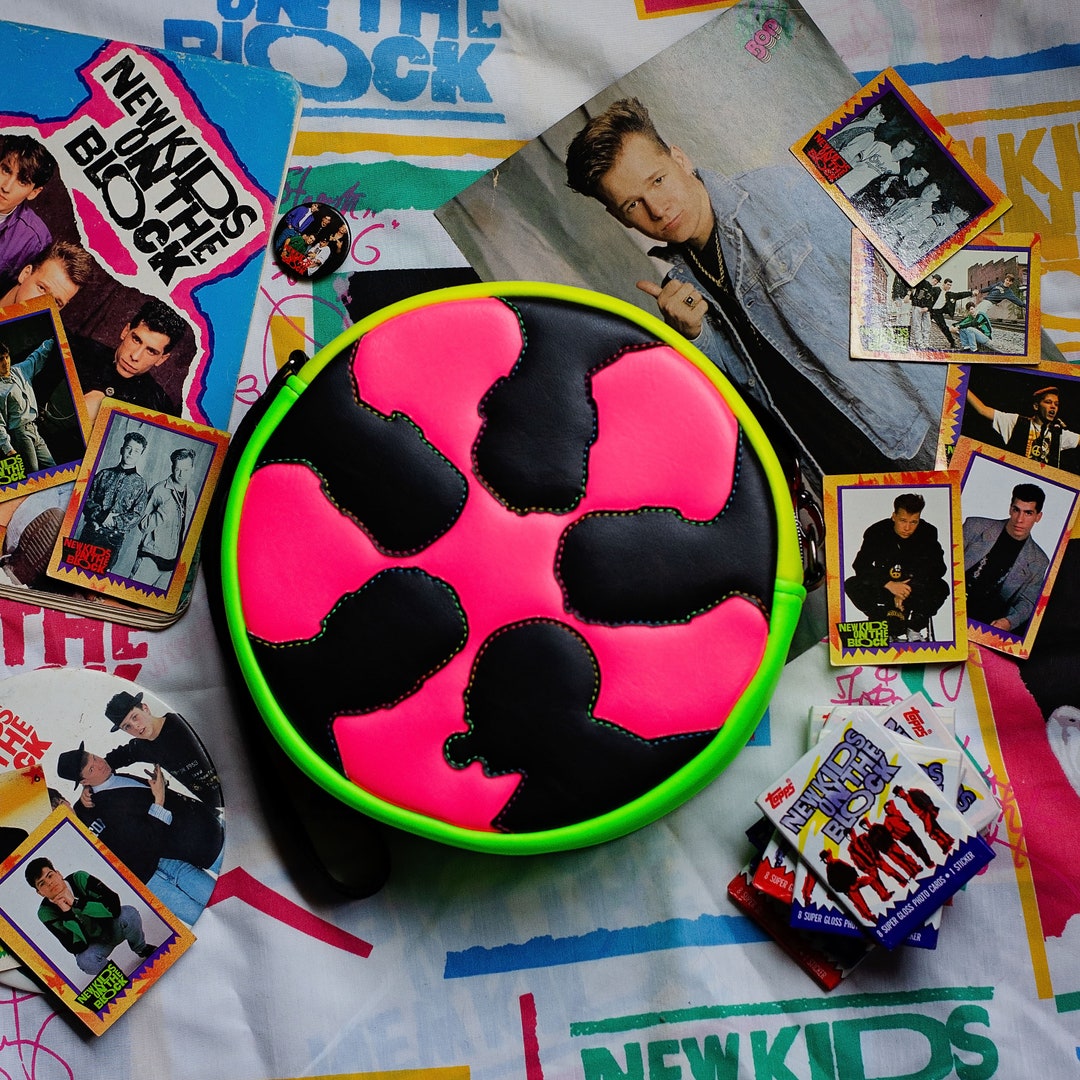 Magic Summer Canteen Bag| Neon NKOTB Purse | Vinyl Purse | Blockhead ...