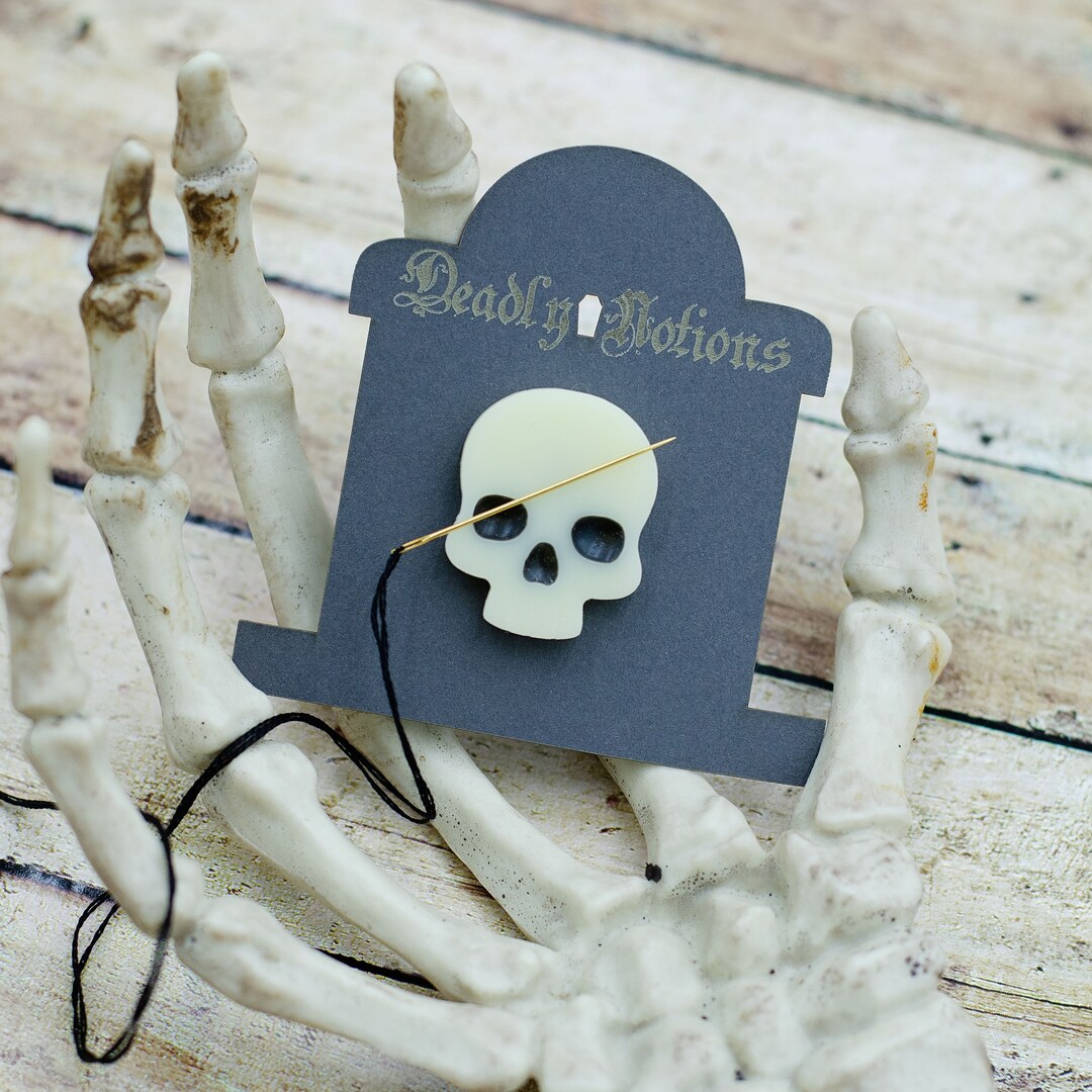Deadly Notions Skull Needle Minder | Magnetic Needle Minder | Gifts for ...
