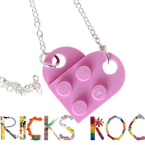 Lego Brick Heart Necklace - Etsy