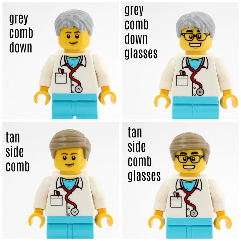 Nurse Doctor Scrubs Badge Reel made with LEGO® Minifigure™ | Etsy