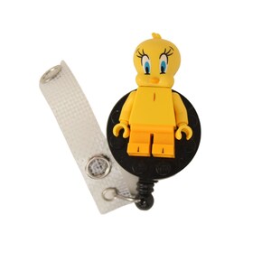 Tweety Bird™ Badge Reel Made With LEGO® Minifigure™ Pediatric - Etsy