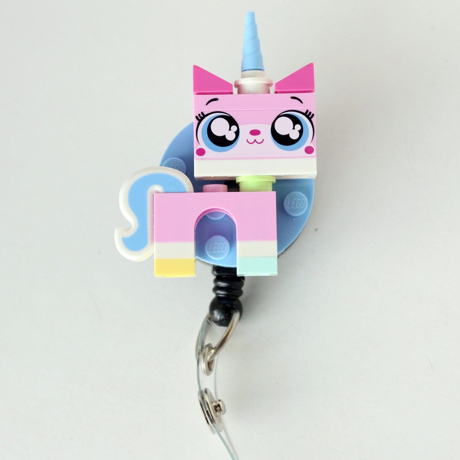Unikitty™ Badge Reel made with LEGO® Minifigure™ Pediatric | Etsy