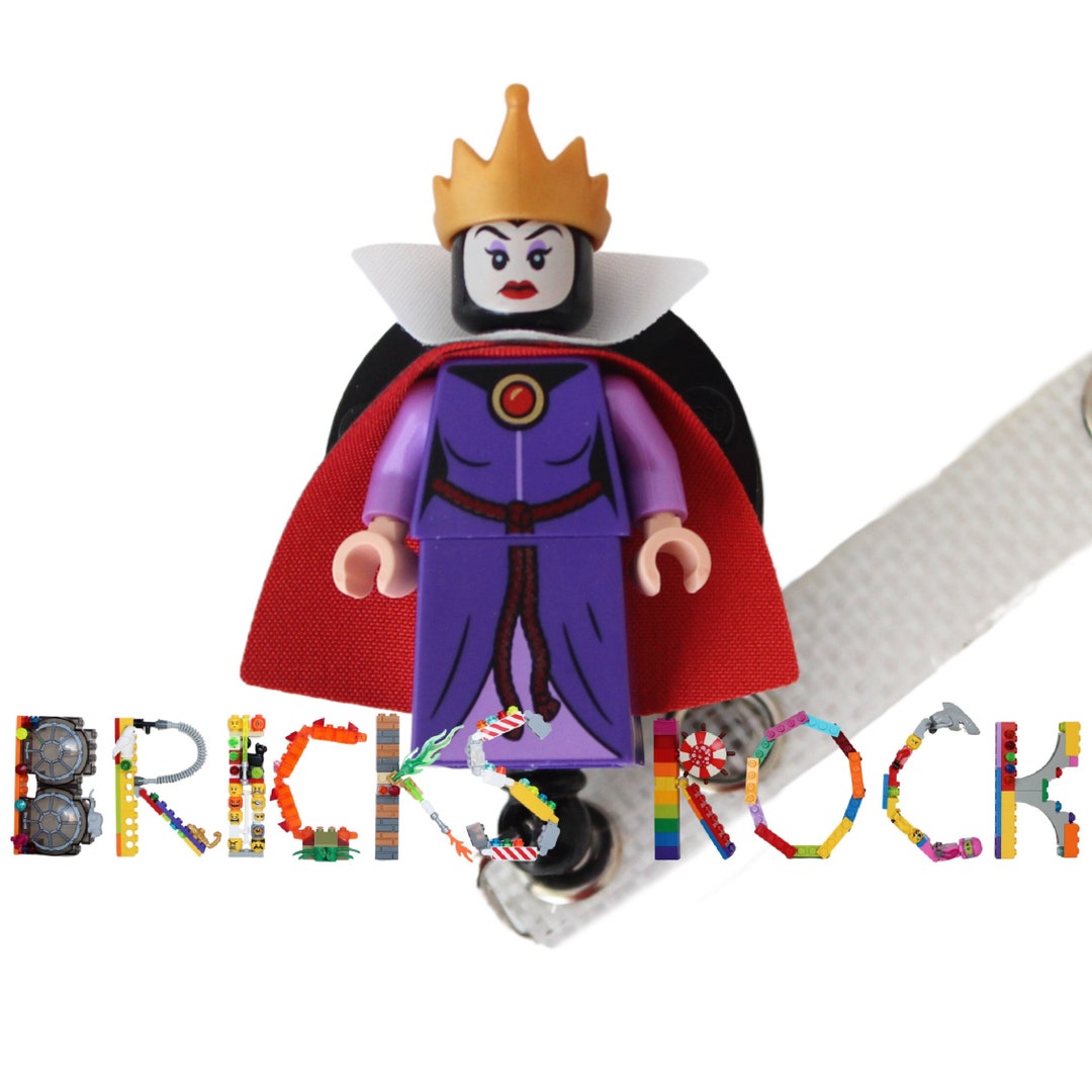 The Evil Queen™ Badge Reel Made With LEGO® Minifigure™- Pediatric - ID ...