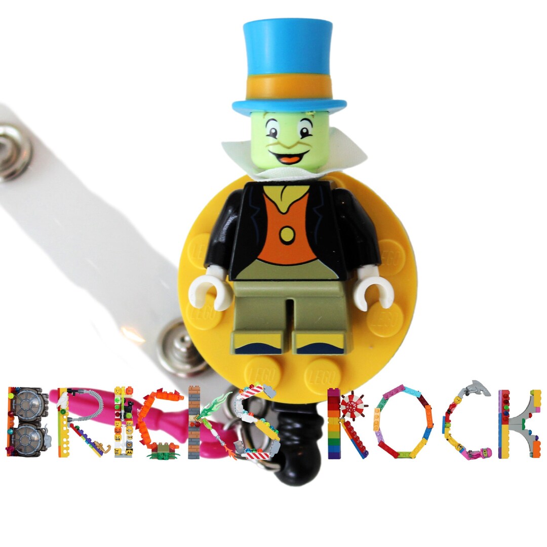 Jiminy Cricket™ - Badge Reel Made With LEGO® - ID Badge Holder ...