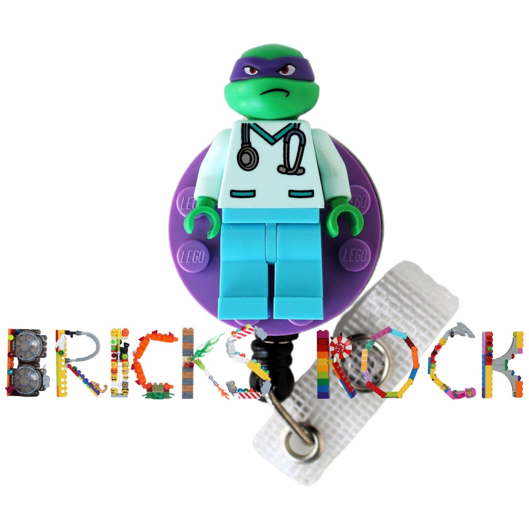 Donatello Teenage Mutant Ninja Turtles Nurse Doctor Aqua Scrubs Badge ...