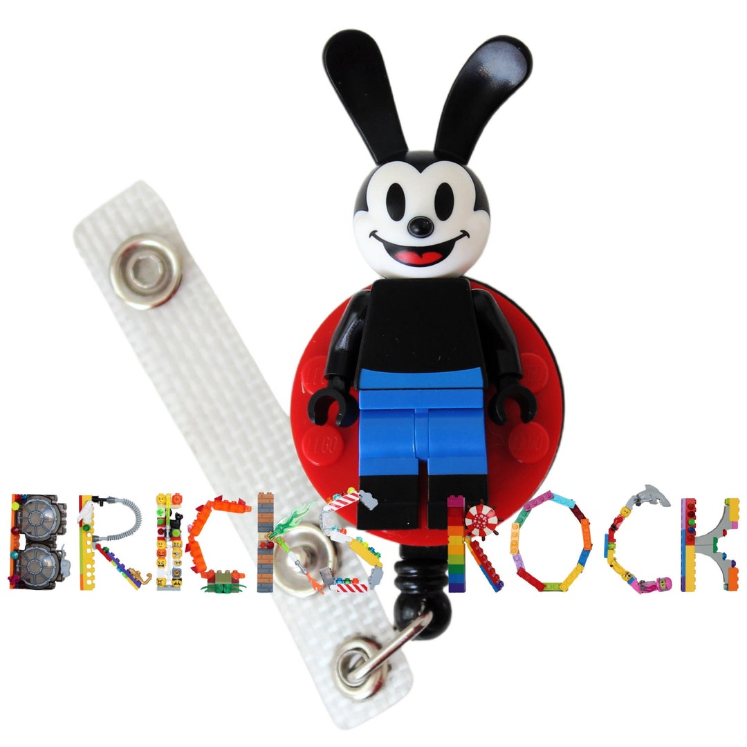 Oswald the Lucky Rabbit™ Badge Reel Made With LEGO® Minifigure ...