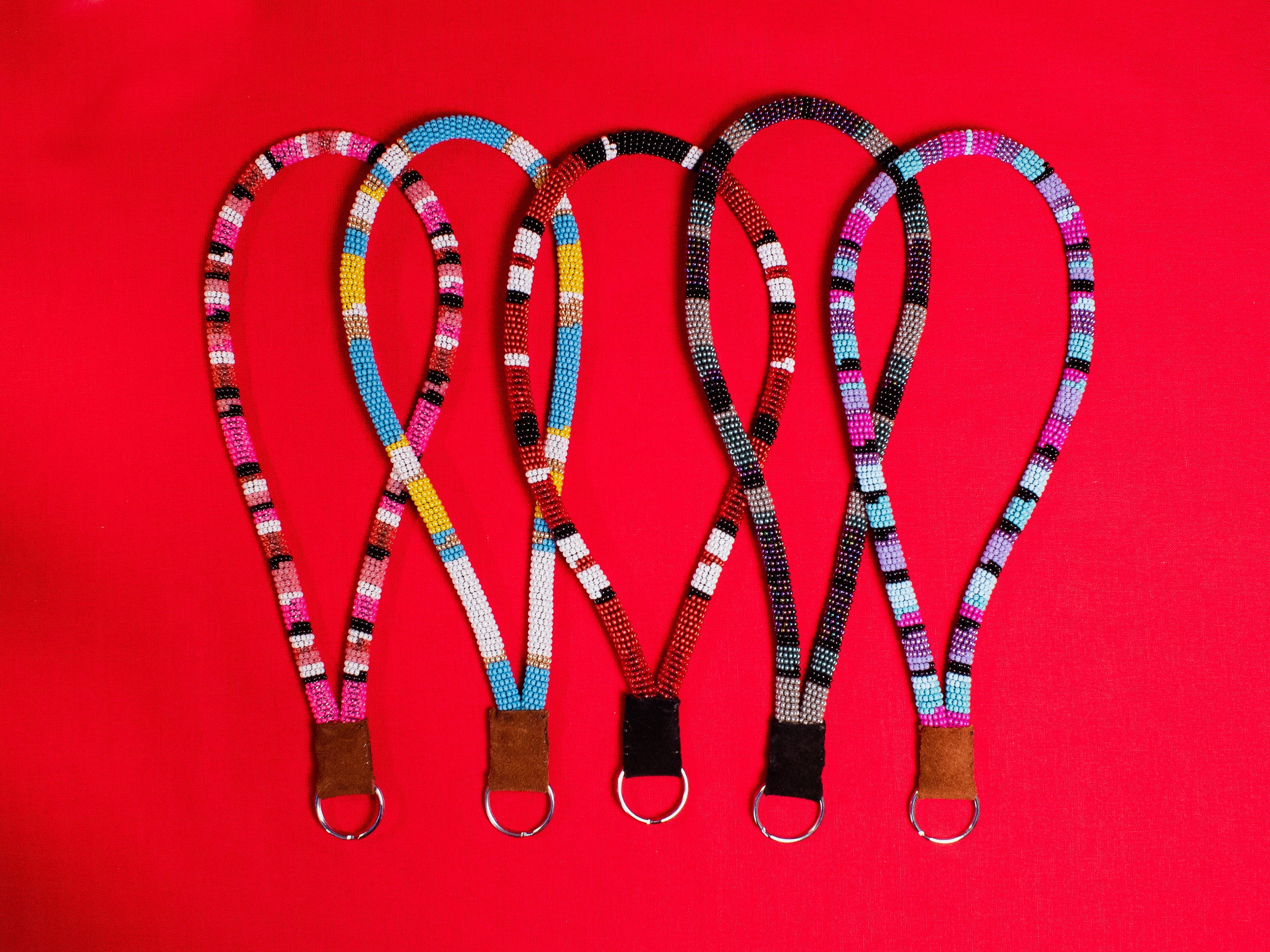 Beaded Mini Lanyard Wristlets - Etsy Canada