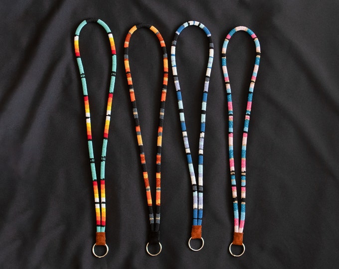 Long Beaded Lanyards - Various Colors - Etsy