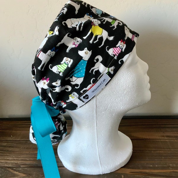 Bats scrub Cap With Ponytail Holder/ Shorthair Scrub Cap/scrub Hat ...