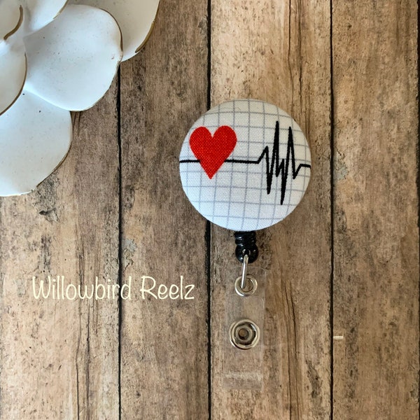 Ekg Retractable Badge - Etsy