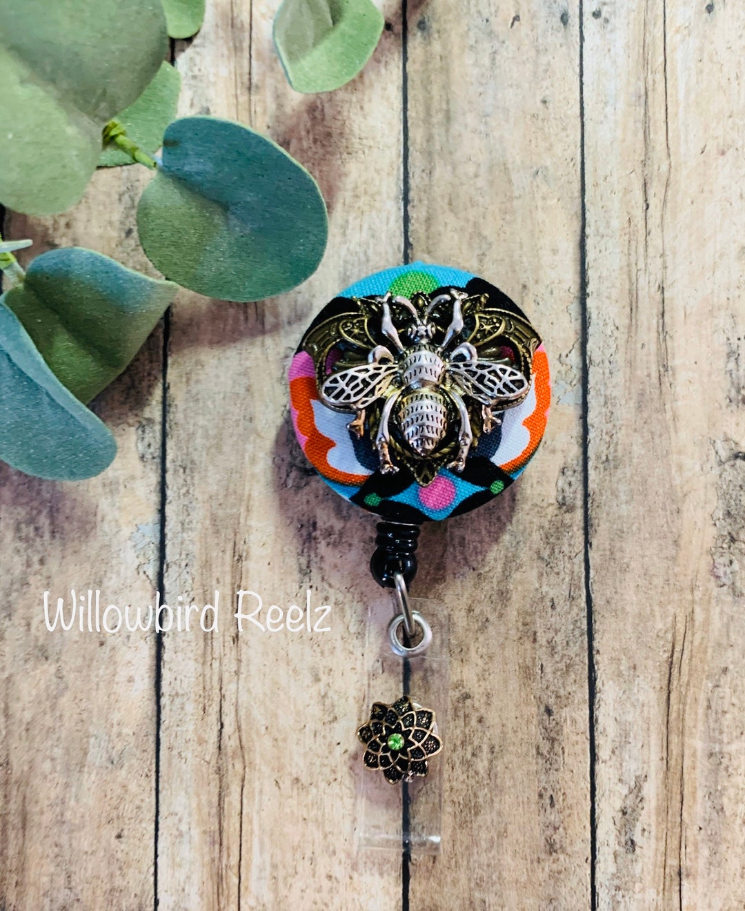 Honey Bee -badge Holder/retractable ID Badge Reel/badge Reel ...