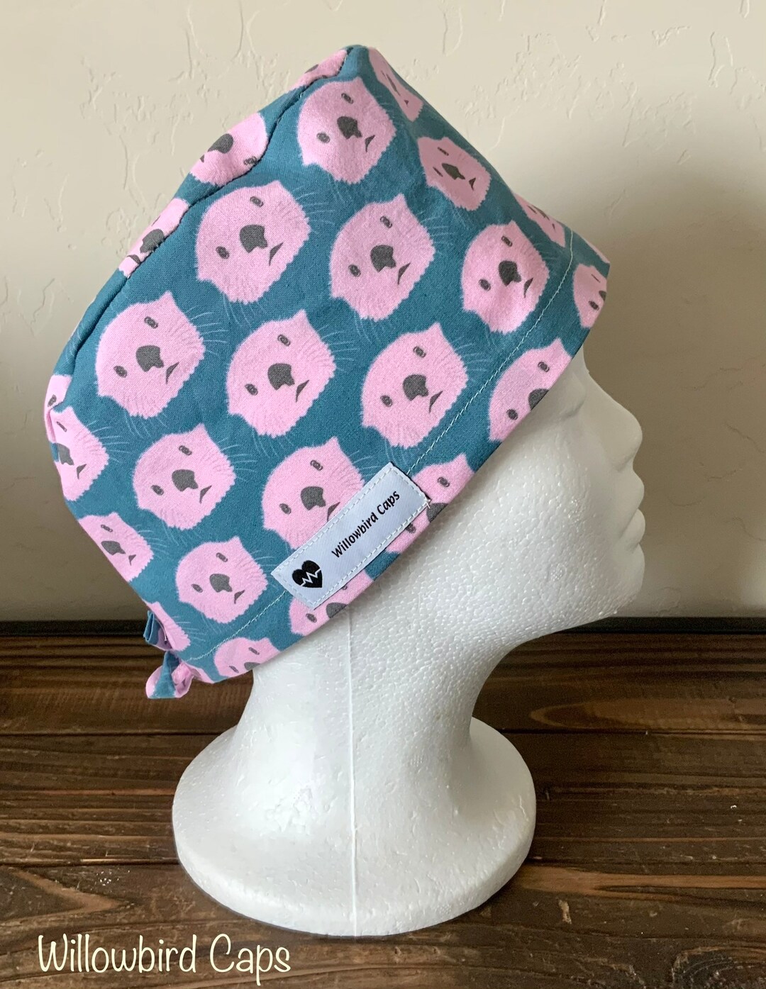 Scrub Cap- Pixie Style- Otter Print - Etsy