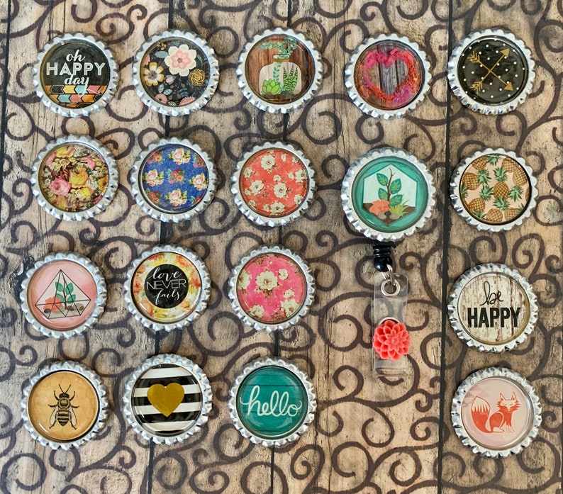 Choose 5 Interchangeable Badge Covers With 1 Reel Interchange | Etsy