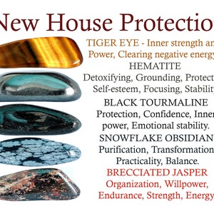 New House Protection Crystals Set House Protection Tiger - Etsy