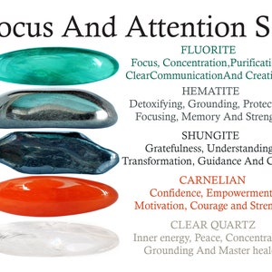 Focus and Attention Crystals Set Focus and Attention - Etsy