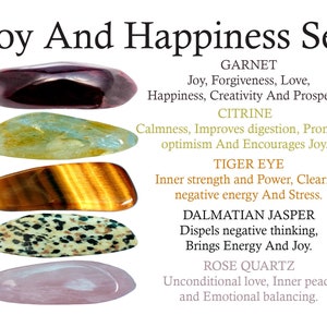 Joy and Happiness Crystals Set Joy and Happiness Crystals | Etsy