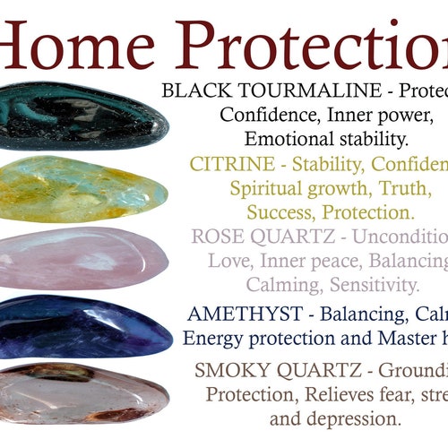Protection Crystal Set Protection Crystals Crystals for - Etsy