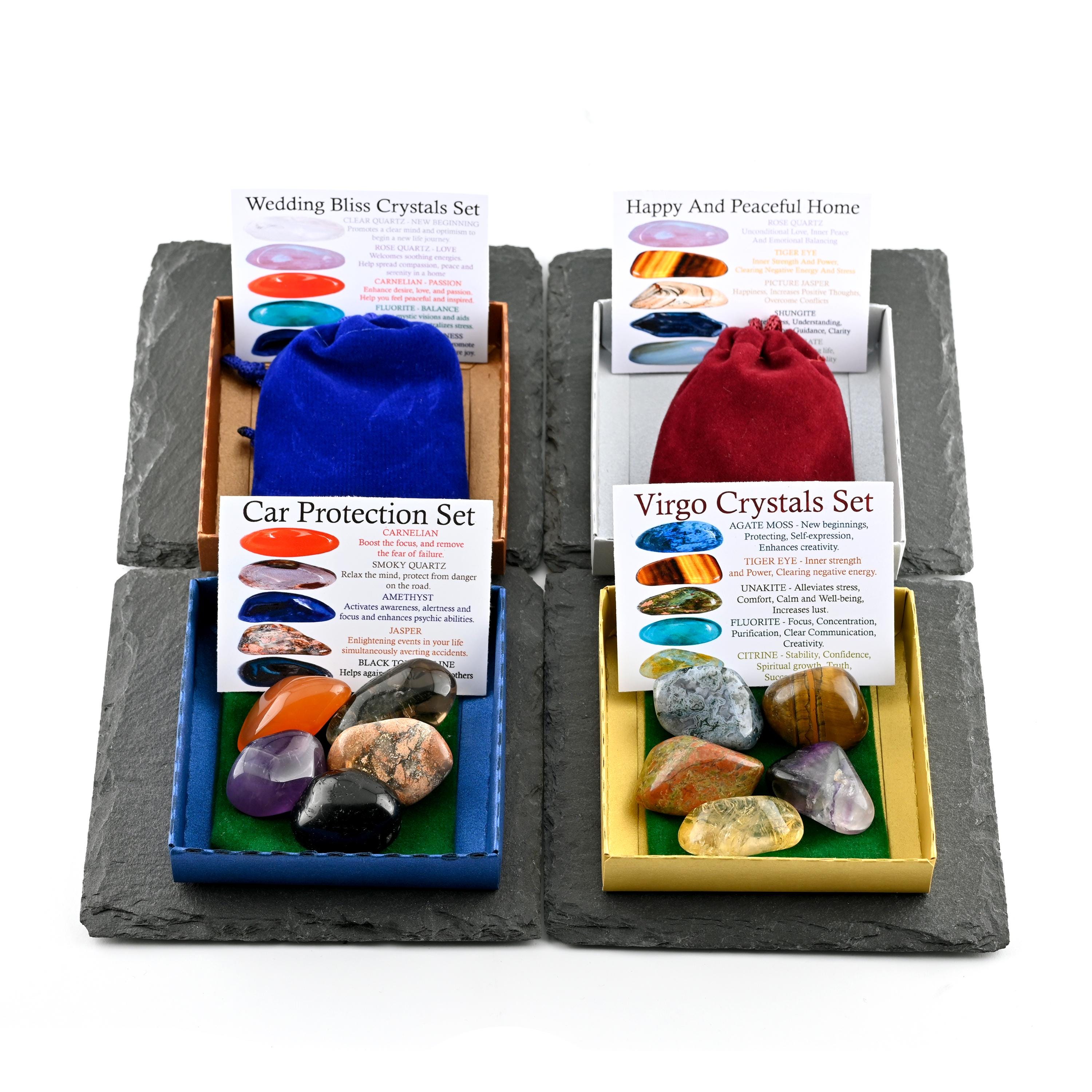 Home Protection Crystals Set, Housewarming Energy, Gift for Crystal ...