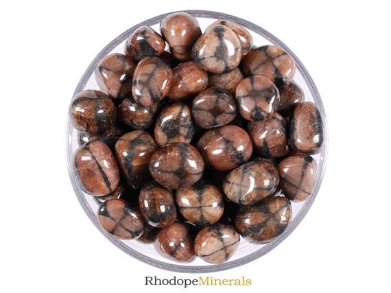 Chiastolite Tumbled Stone Chiastolite Crystal Chiastolite | Etsy