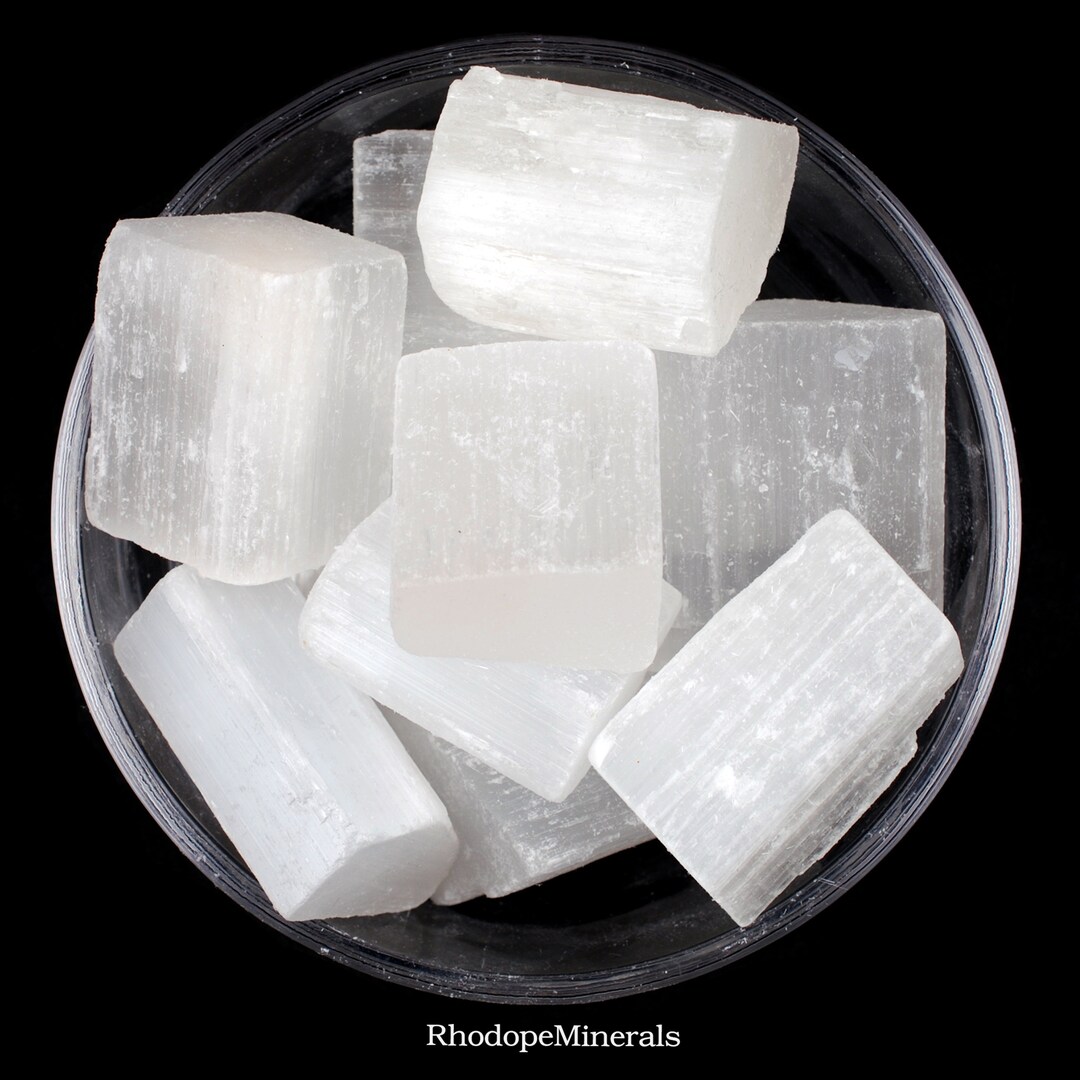 Selenite Rough Stone, Selenite, Rough Stones, Raw Selenite, Stones ...