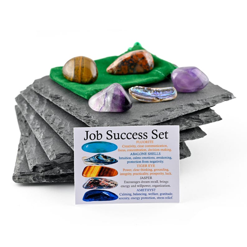Job Success Crystal Set, Career Growth, Gift for Crystal Lovers ...