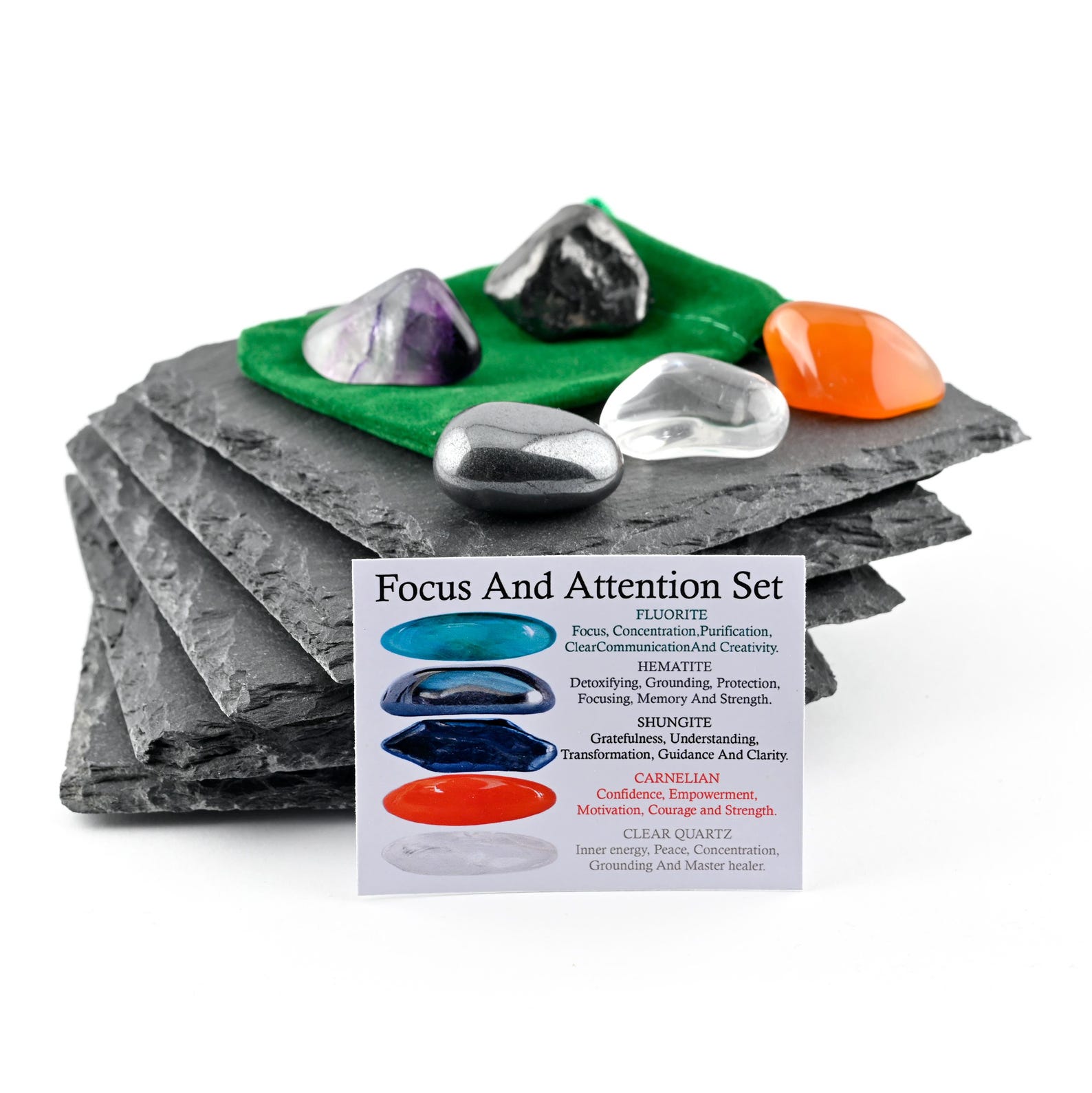 Focus and Attention Crystals Set, Focus and Attention Crystals ...