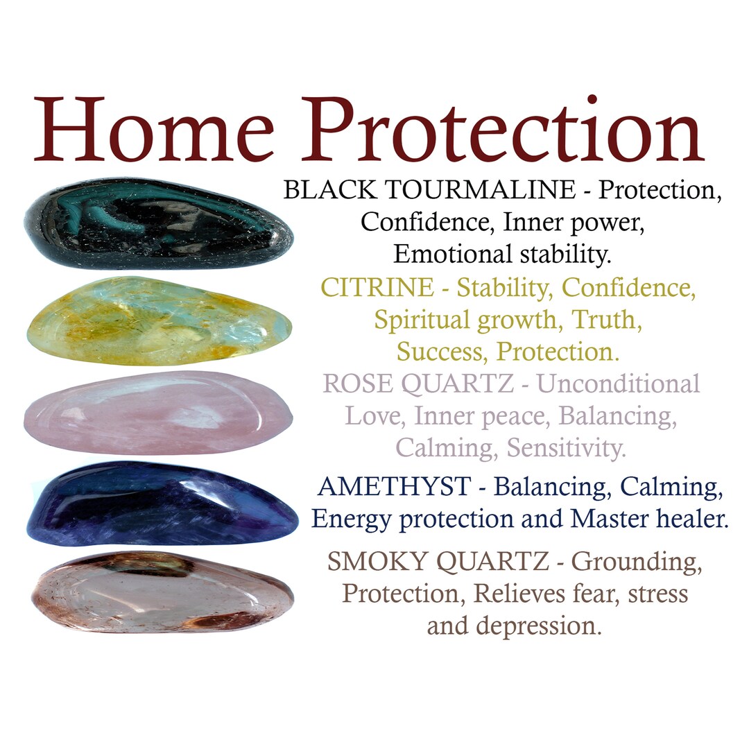 Home Protection Crystals Set, Home Protection Crystal Set, Crystals for ...