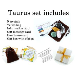 Taurus Crystals Set, Taurus Crystal Set, Crystals for Taurus, Stones ...