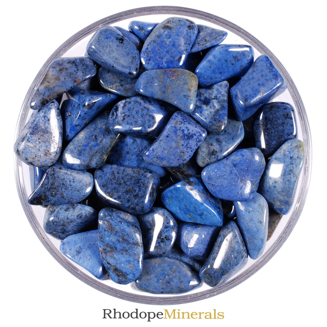 Set of 10 Dumortierite Tumbled Stones, Dumortierite, Tumbled Stones ...