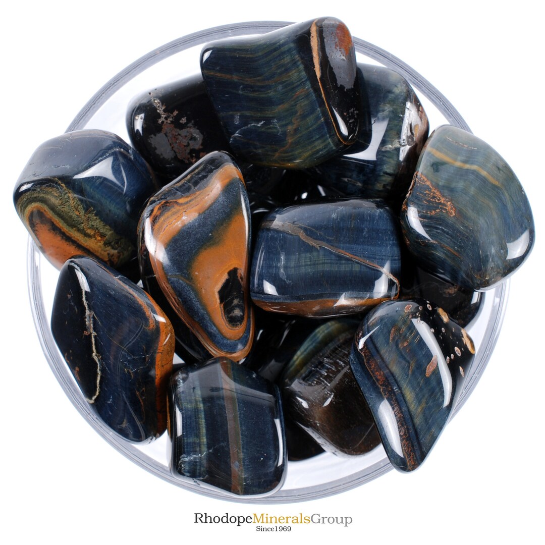 Blue Tiger Eye Tumbled Stone Blue Tiger Eye Tumbled Stones - Etsy