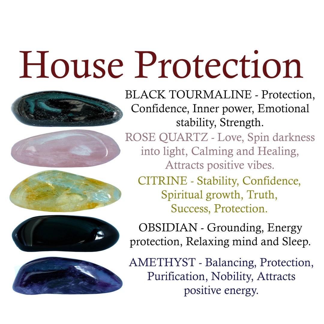 House Protection Crystal Set, House Protection Crystals, Crystals for ...