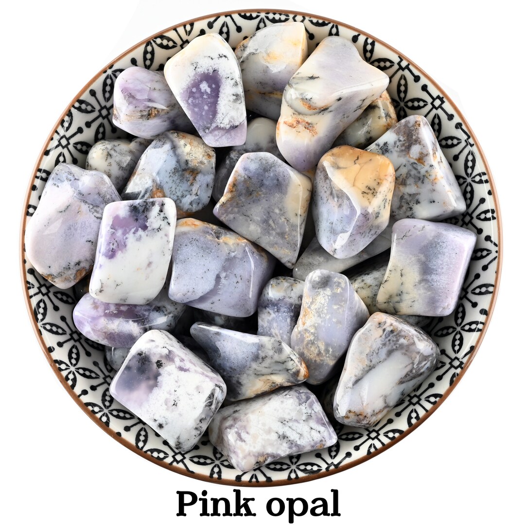 Pink Opal Tumbled Stone, Pink Opal, Opal, Tumbled Crystals, Zodiac ...