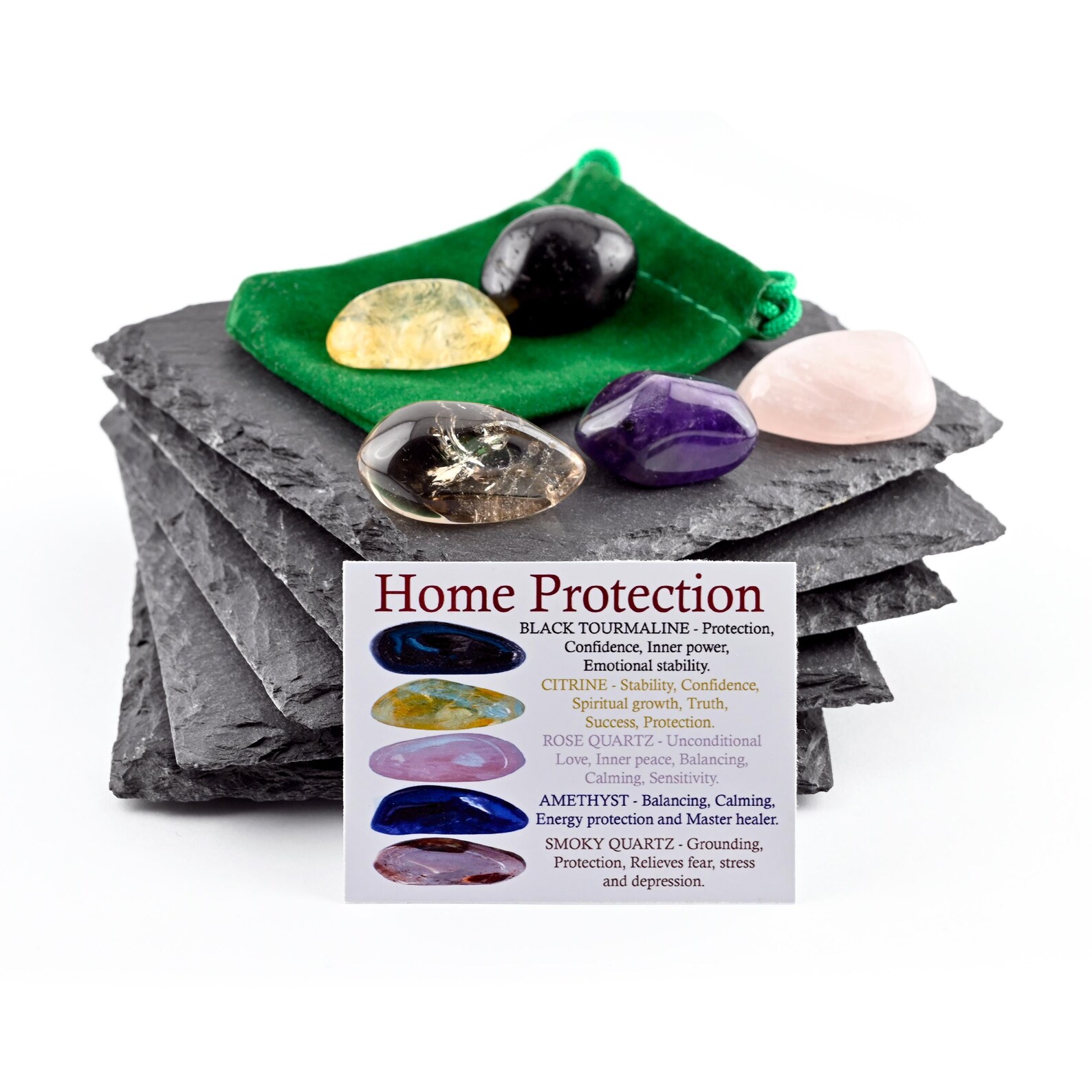 Home Protection Crystals Set, Housewarming Energy, Gift for Crystal ...