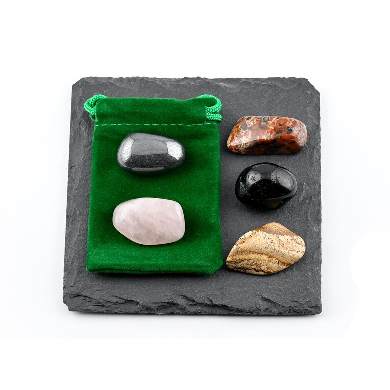 Leo Crystal Set, Confidence and Vitality, Gift for Crystal Lovers ...