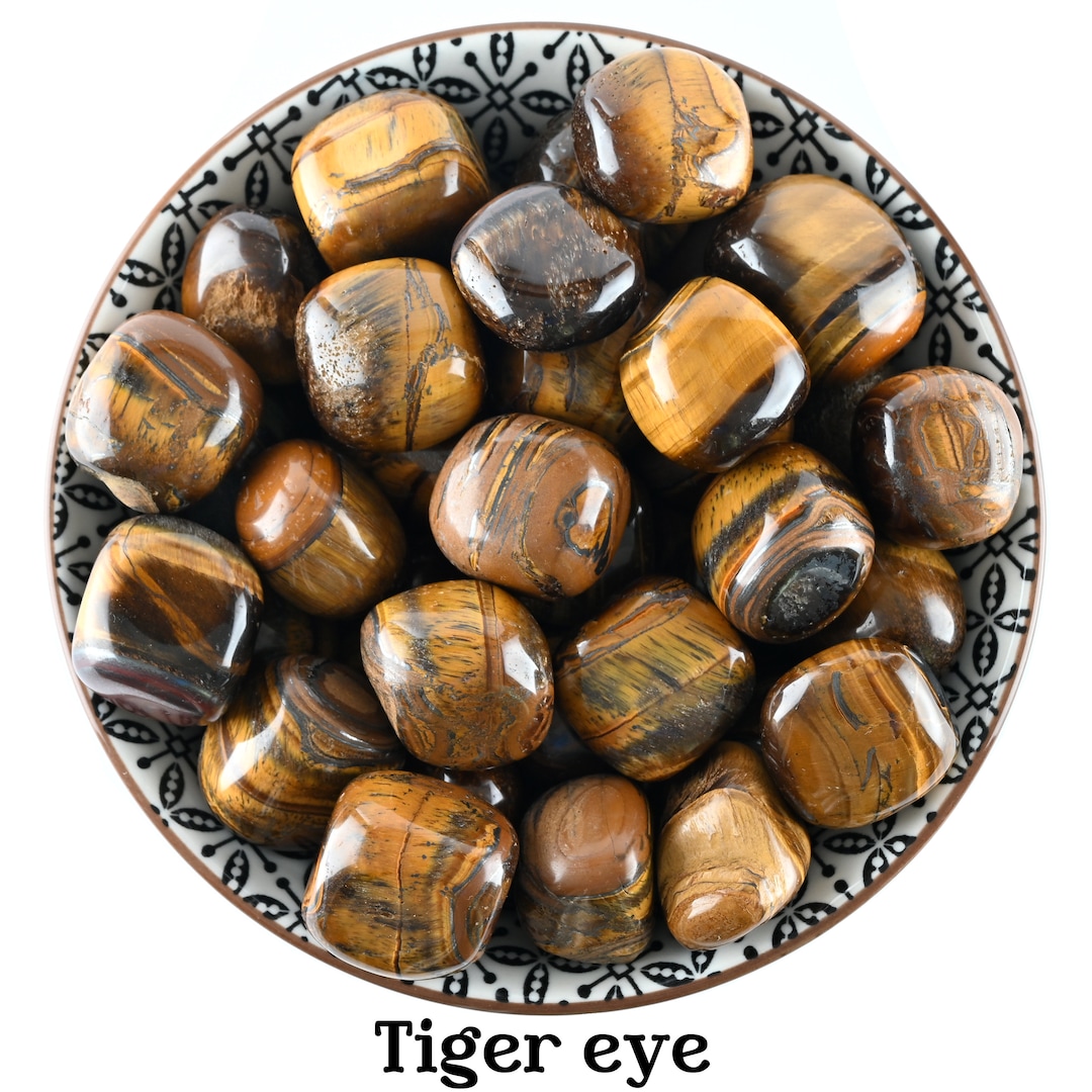 Tiger Eye Tumbled Stone, Tiger Eye, Tumbled Stones, Tumbled Crystals ...