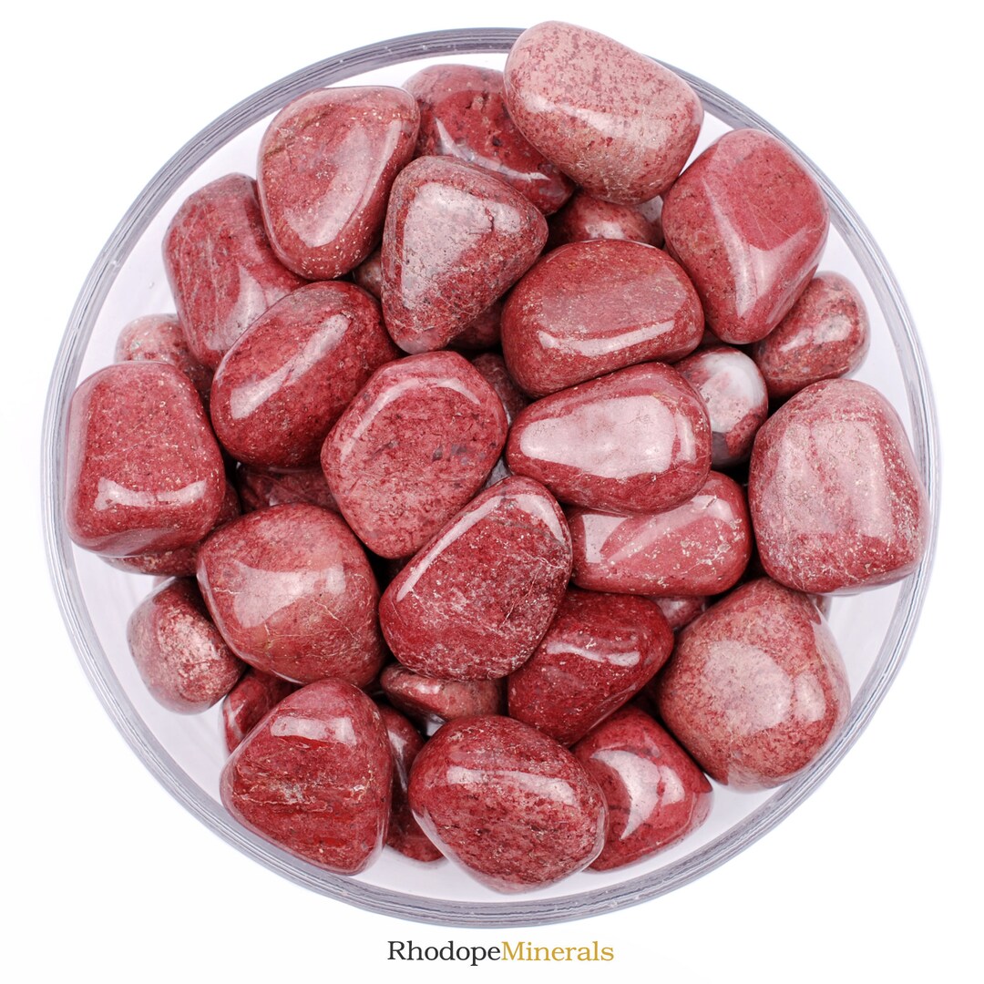 Thulite Tumbled Stone Thulite Tumbled Stones Stones - Etsy