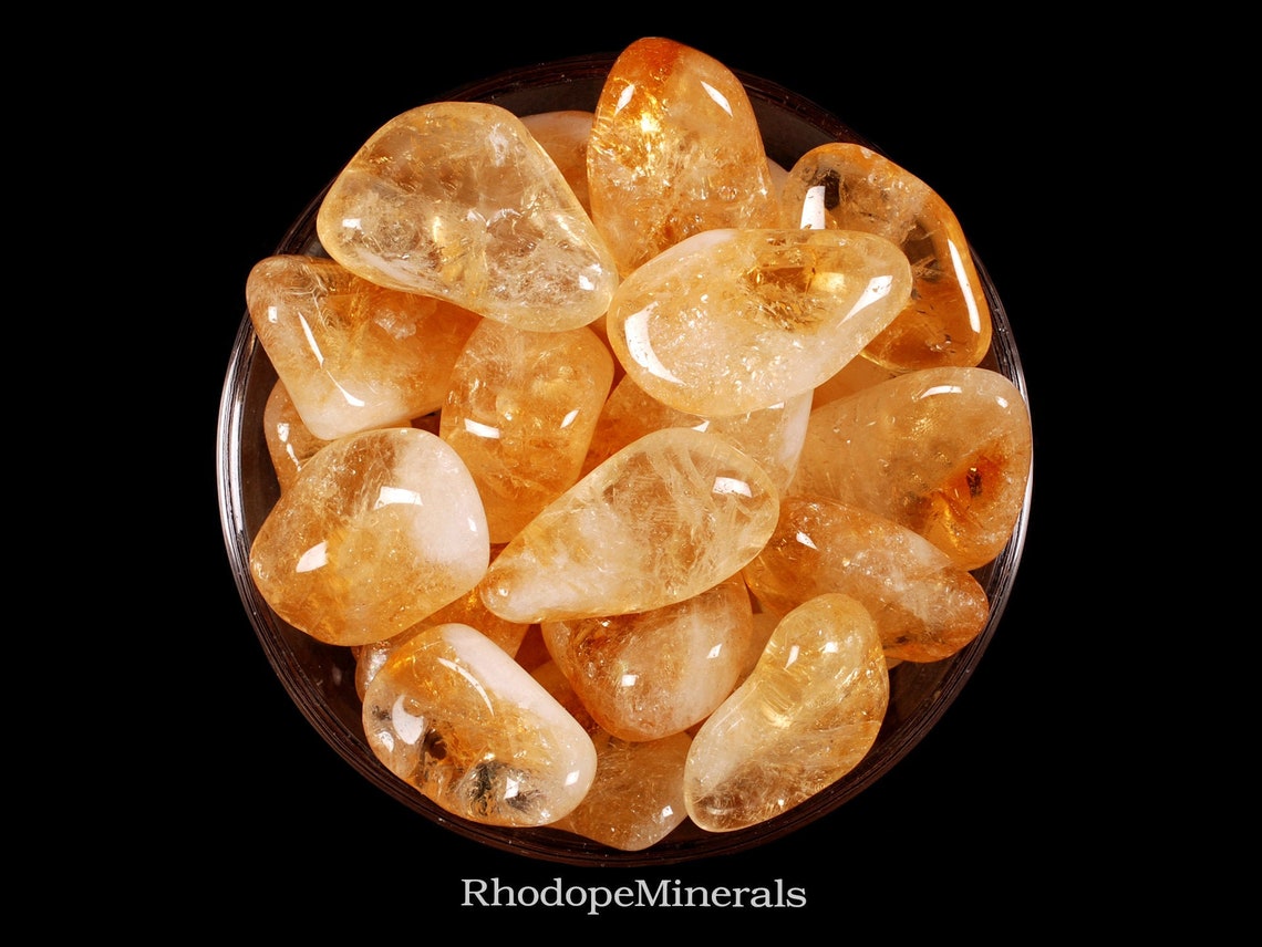 Citrine Tumbled Stone Citrine Tumbled Stones Citrine Stone - Etsy
