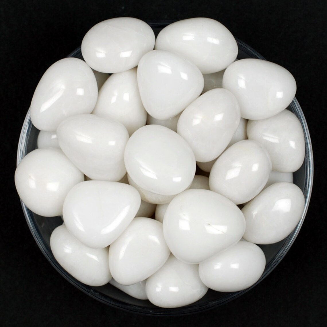 Snow Quartz Tumbled Stone White Quartz Tumbled Stones - Etsy