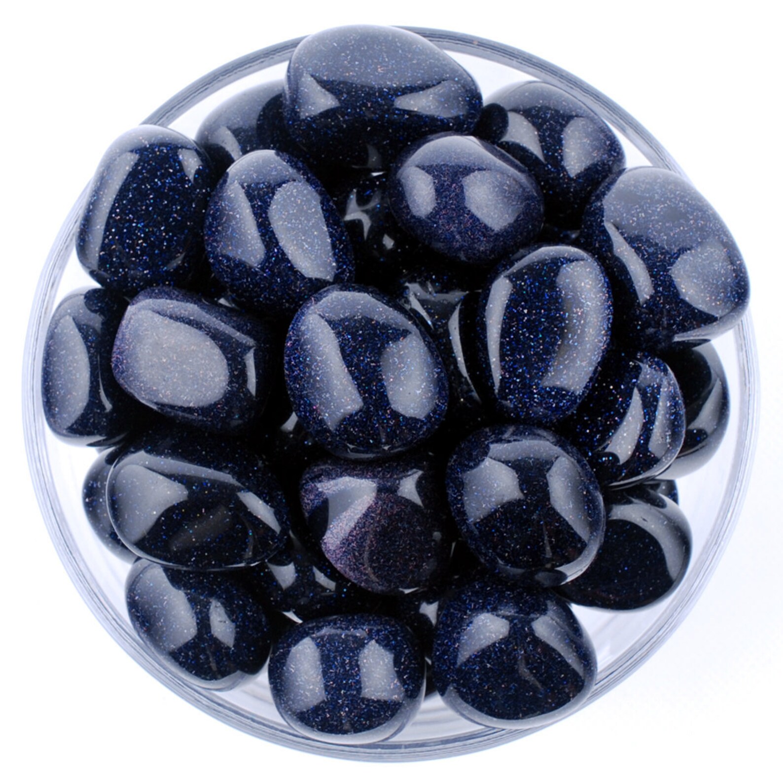 Blue Goldstone Tumbled Stone Blue Goldstone Tumbled Stones - Etsy