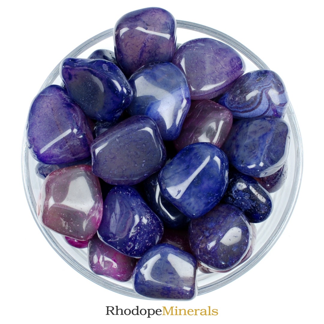 Purple Agate Tumbled Stone, Purple Agate Tumbled Stones, Purple Agate ...
