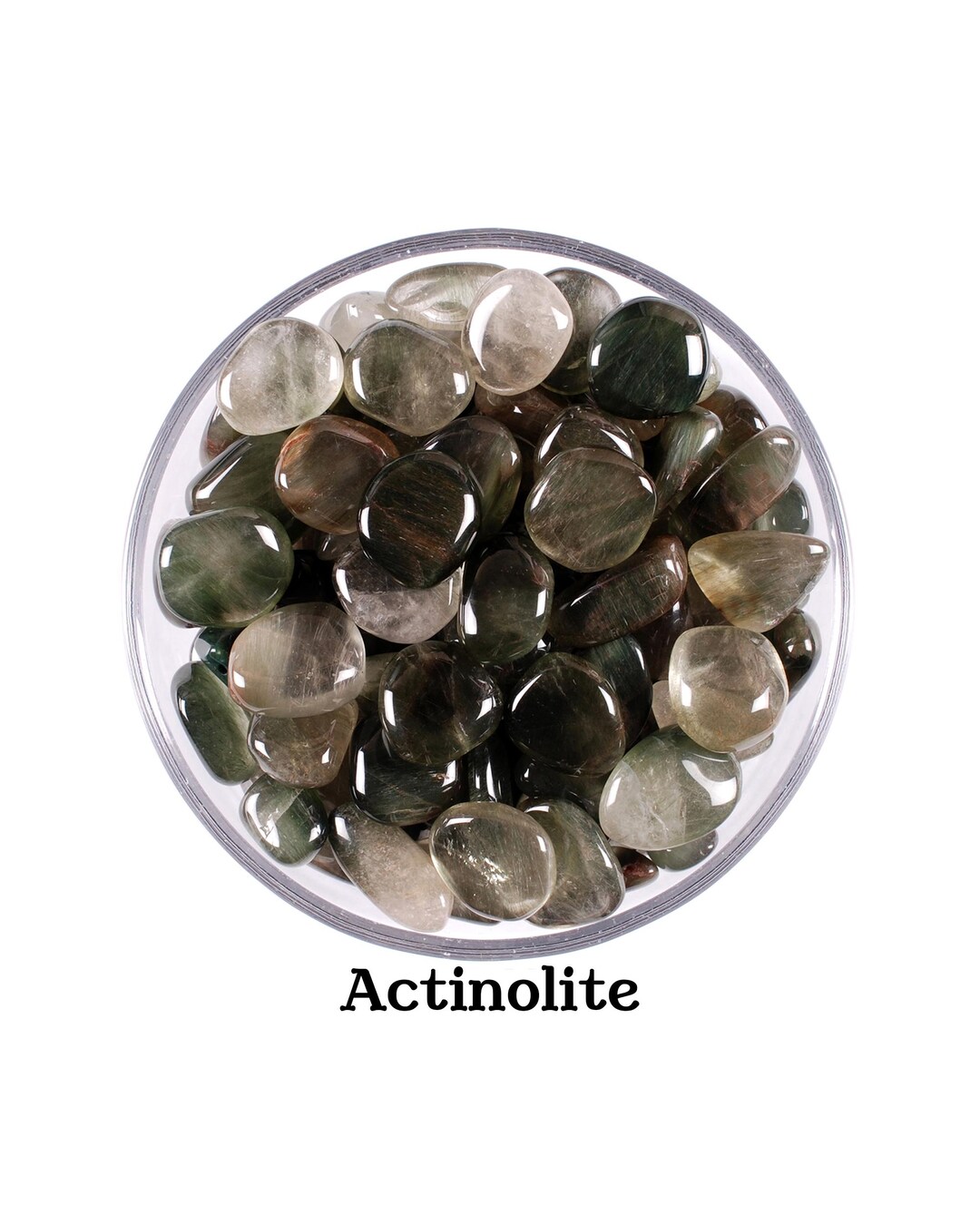 RARE! Actinolite Tumbled Stone, Actinolite Tumbled Stones, Tumbled ...